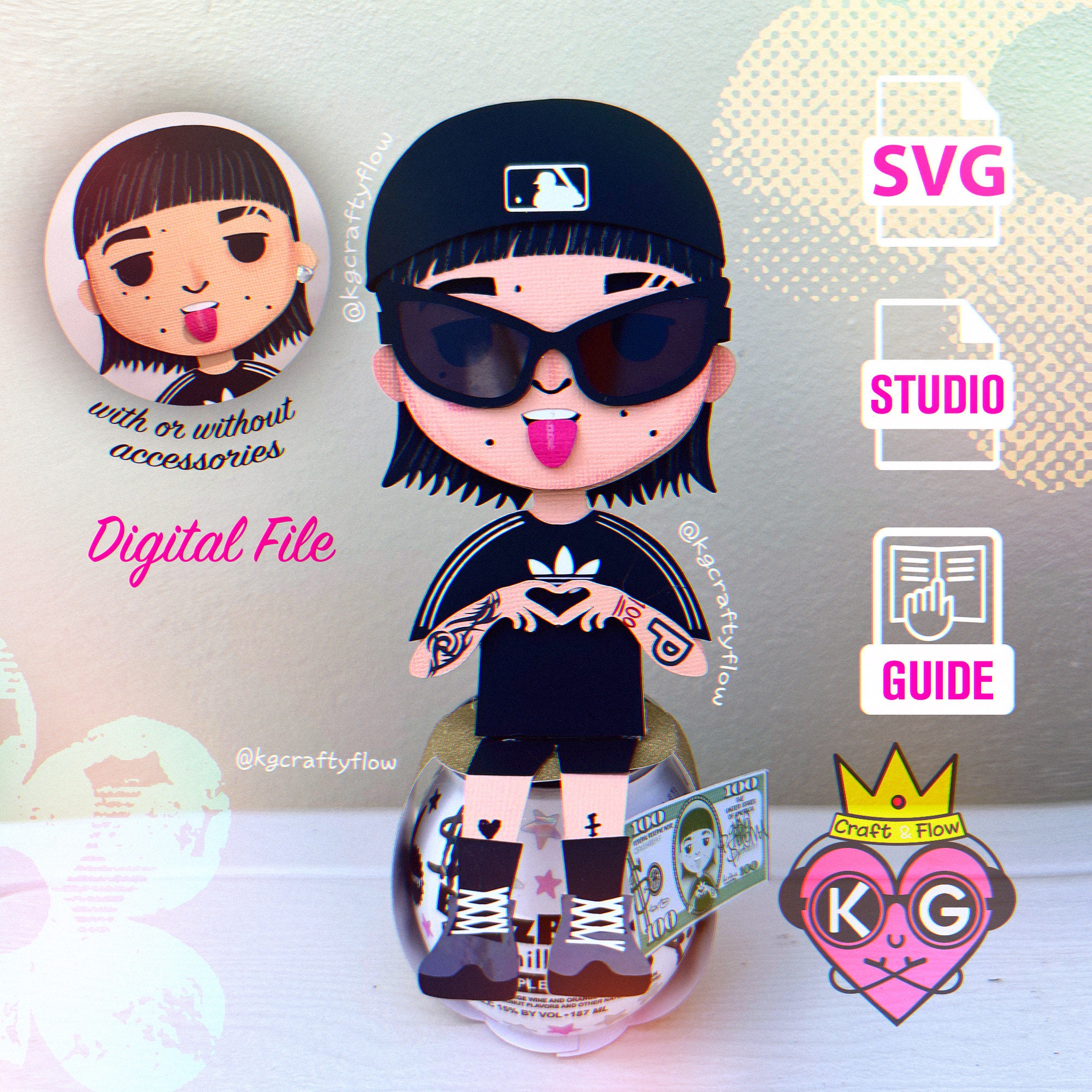 Peso Pluma Buzzballz Holder Cut File: Cricut SVG, Cameo .STUDIO - Etsy ...