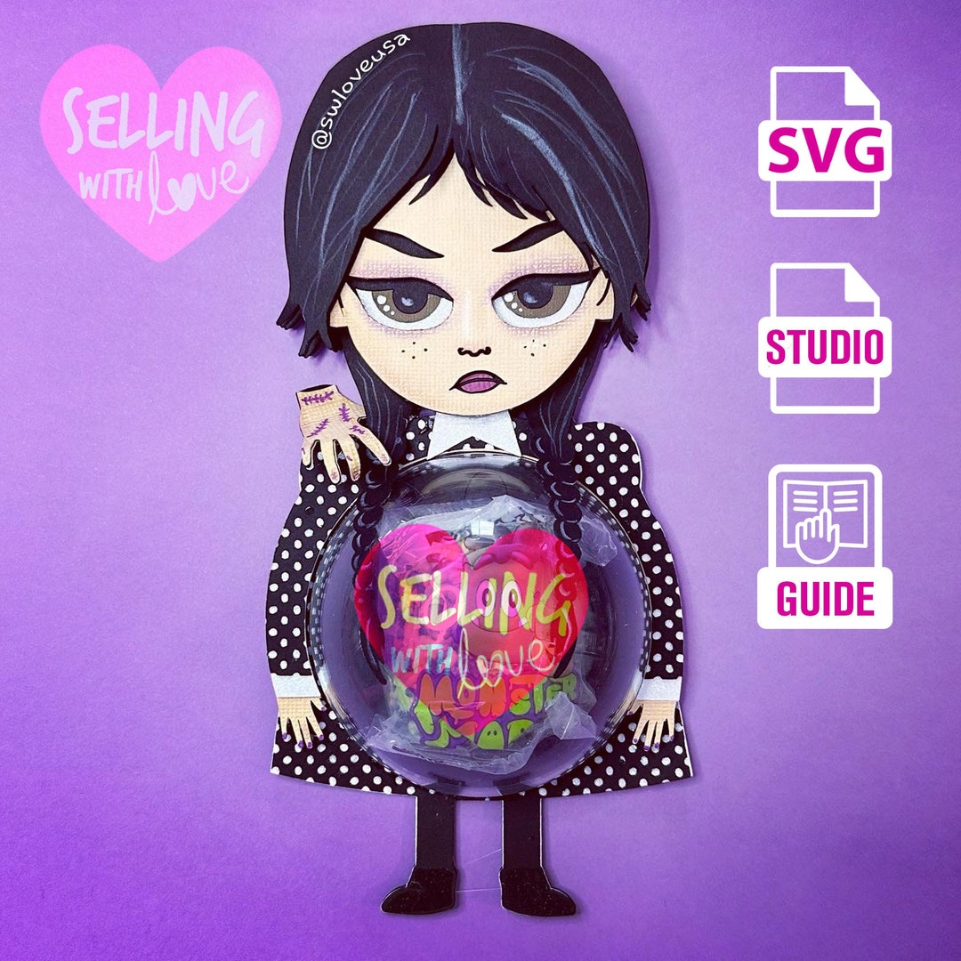 Cut File / Cute Merlina Addams / Wednesday / Halloween / Lovely /boy or ...