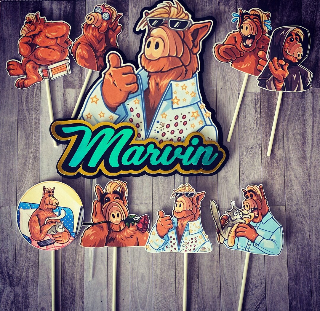 Party Pack, Custom Cake Topper With ALF Design - Etsy