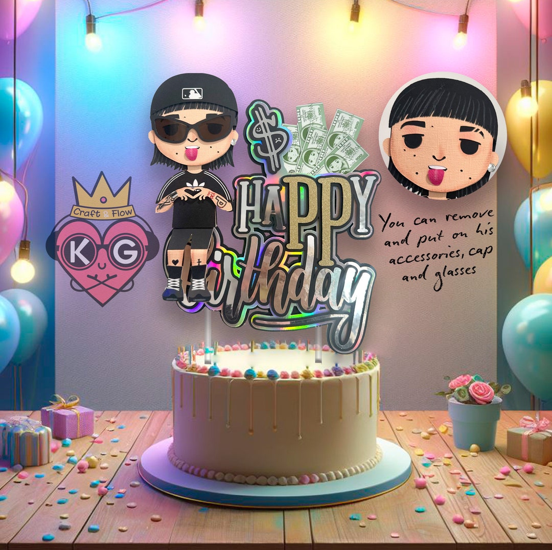 Peso Pluma / La Doble P Caketopper / Happy Birthday - Etsy