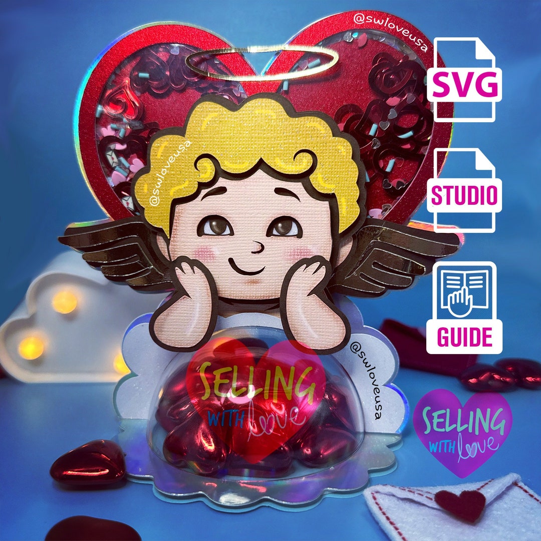 Cut File / Cute Cupid / Angel Candy Ornament/gift Card and Money ...