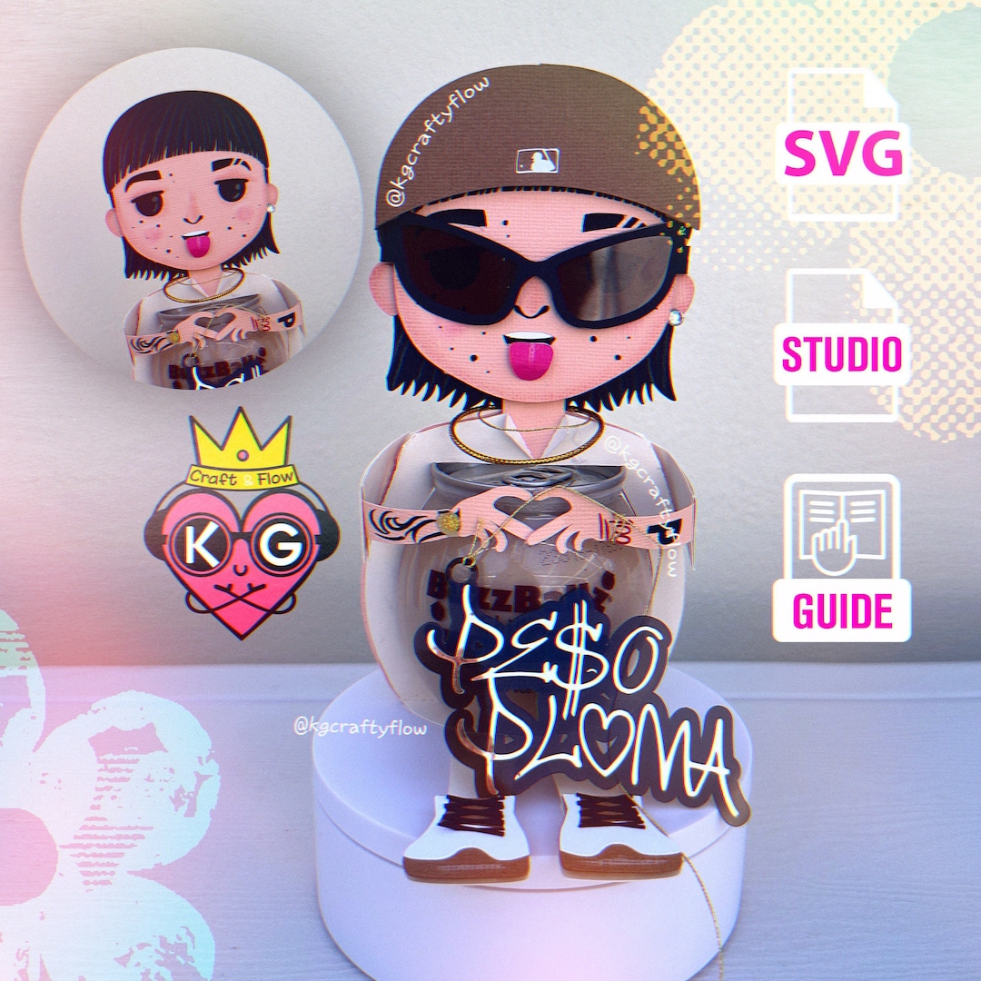 Peso Pluma Buzzballz Holder Cut File: Mexico SVG .STUDIO - Etsy