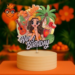 Tropicoqueta Karol G Caketopper Feliz Cumpleaños Etsy