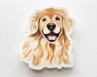 Yellow Lab Waterproof Sticker - Etsy