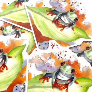 Frog Stickers / Nature Stickers / Green Tree Frog / Rainforest Animal ...