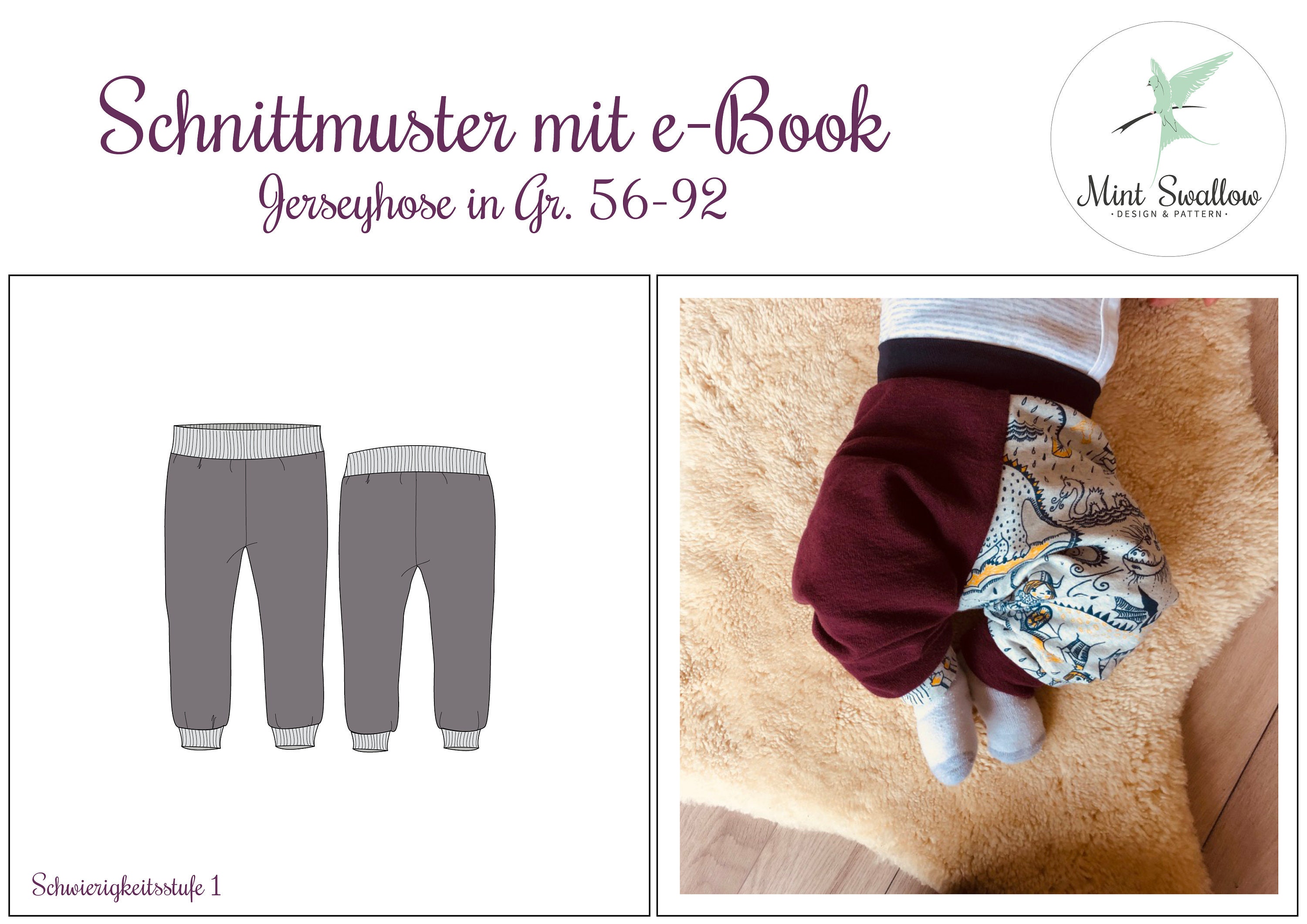 PDF Sewing Pattern for Unisex Jersey Pants/jogging Pants With Sewing ...