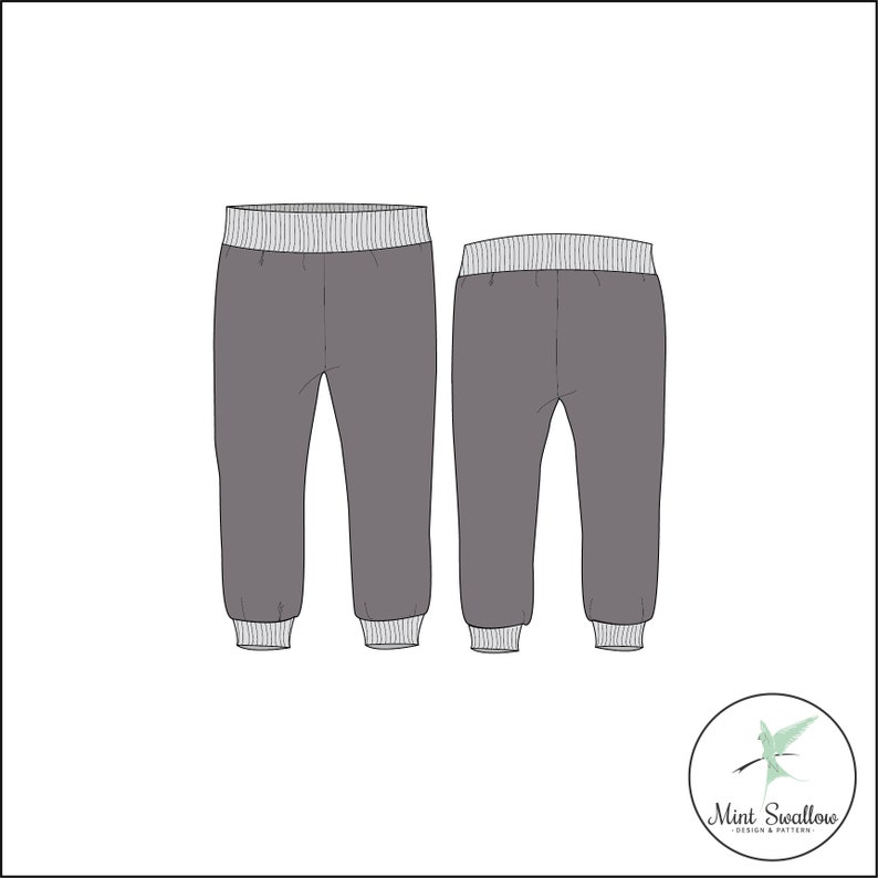 PDF Sewing Pattern for Unisex Jersey Pants/jogging Pants With Sewing ...