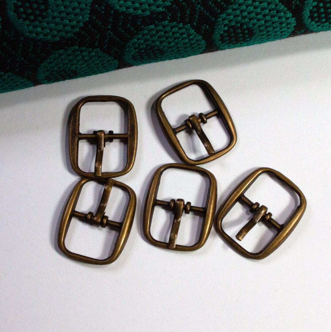 5 Small Buckles 12 Mm Bronze-colored Metal Strap Buckles Shoe Buckles ...