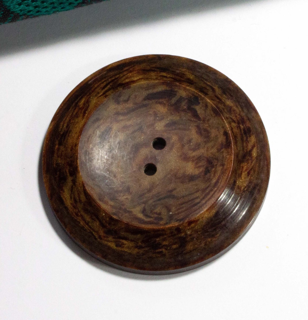Large 50 Mm Brown Bakelite Art Deco Button 20s 30s Old Antique Buttons ...