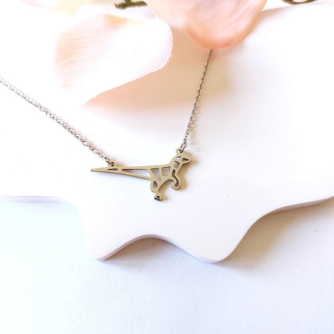 Chain Dinosaur Dino Tyrannosaurus Rex Pendant Silver Stainless Steel - Etsy