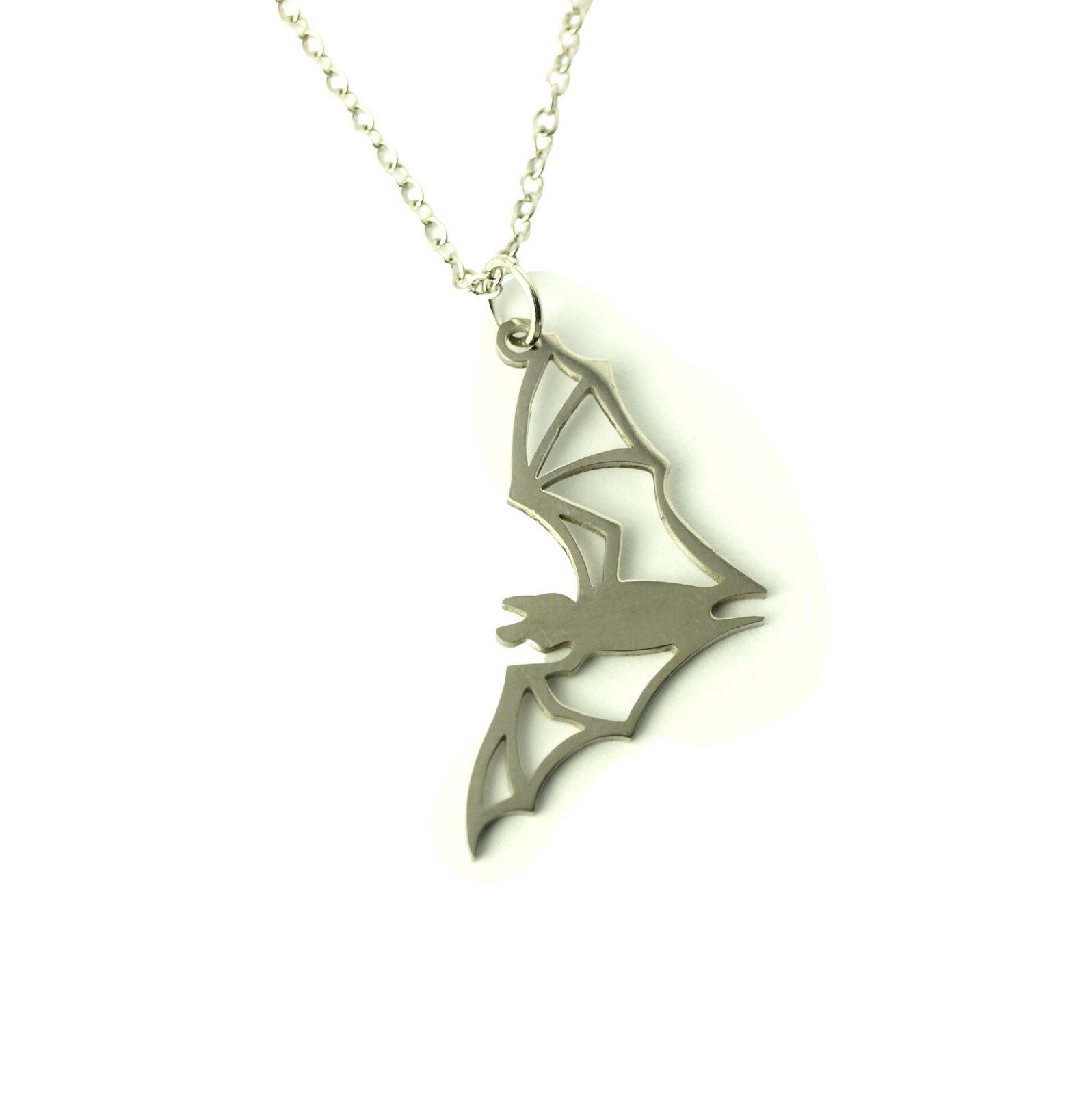 Chain Bat Stainless Steel Pendant Silver - Etsy