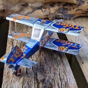 Recycled Tin Can Model: Tiger Beer Bi-plane - Etsy