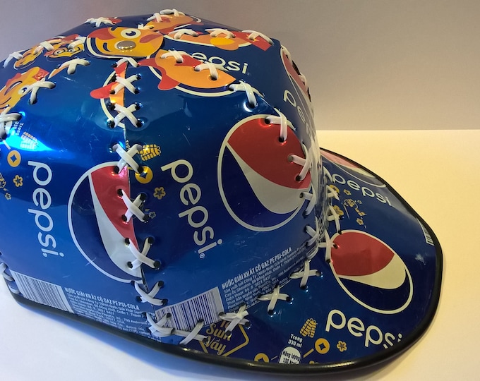Recycled Tin Can Hat: Pepsi Cap - Etsy