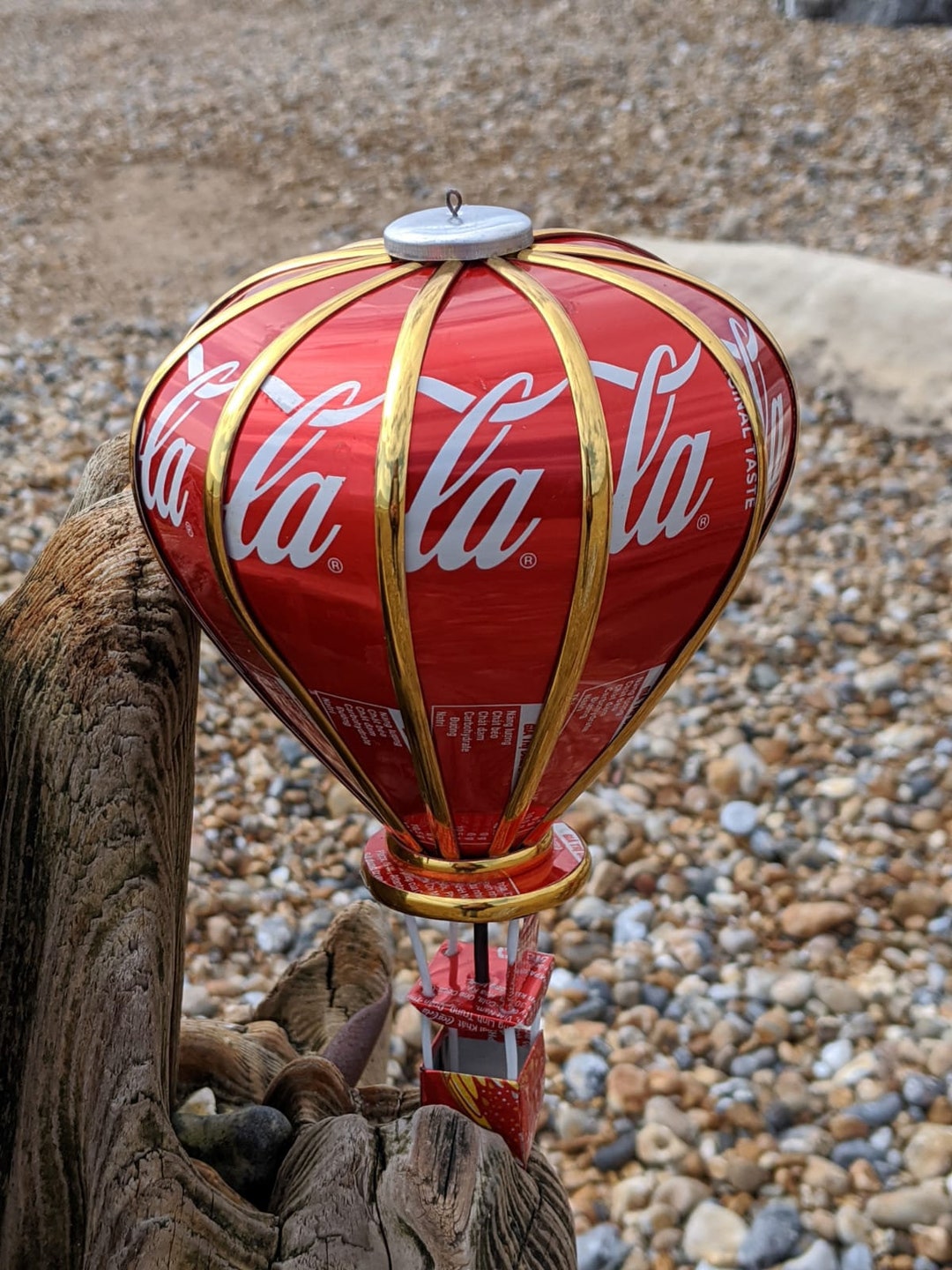 Recycled Tin Can Model: Coke / Large Coca-cola Hot Air Balloon - Etsy
