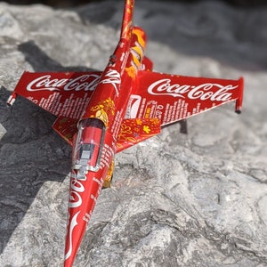 Recycled Tin Can Model: Coke / Coca-cola Jet Plane - Etsy