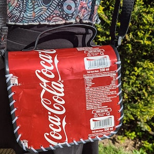 Recycled Tin Can Bag: Coke / Coca-cola Shoulder Bag - Etsy