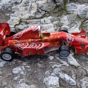 Recycled Tin Can Model: Coke / Coca-cola Formula I Car - Etsy