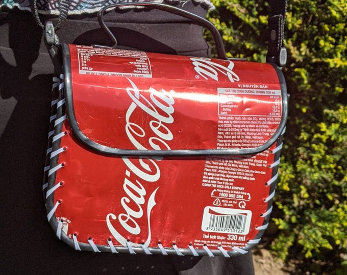 Recycled Tin Can Bag: Coke / Coca-cola Shoulder Bag - Etsy