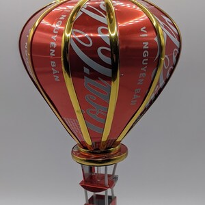 Recycled Tin Can Model: Coke / Large Coca-cola Hot Air Balloon - Etsy