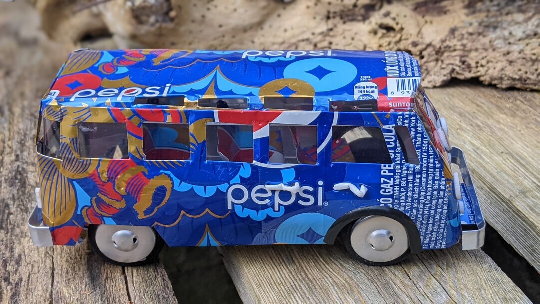 Recycled Tin Can Model: Pepsi / Pepsi-cola VW Camper Van - Etsy