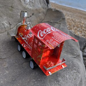 Recycled Tin Can Model: Coke / Coca-cola Train - Etsy