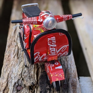 Recycled Tin Can Model: Coke / Coca-cola Vespa - Etsy