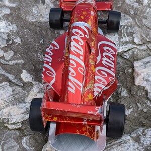 Recycled Tin Can Model: Coke / Coca-cola Formula I Car - Etsy