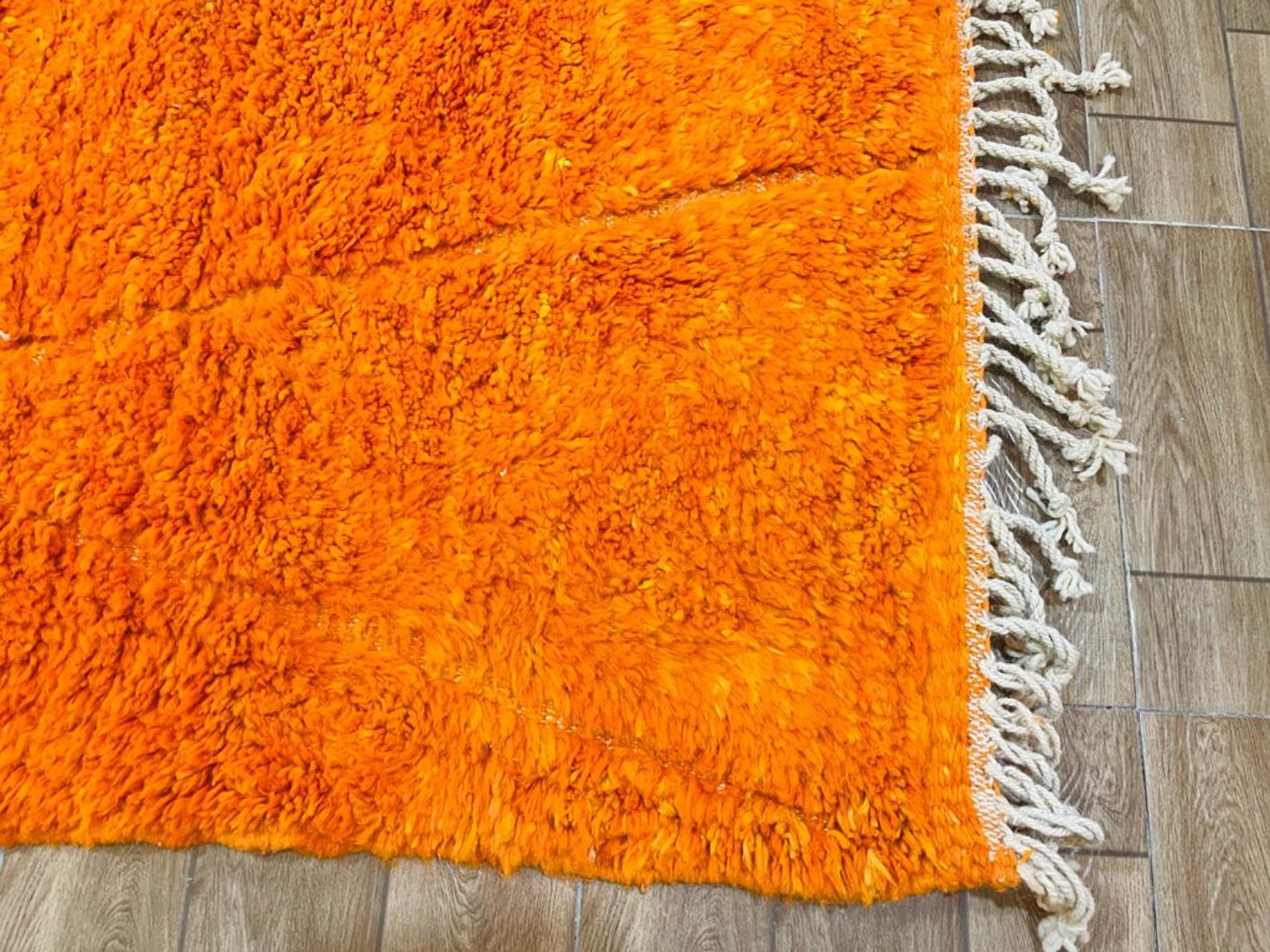 Orange Wool Rug, Abstract Rug, Berber Rug, Handmade Rug, Handwoven Rug ...