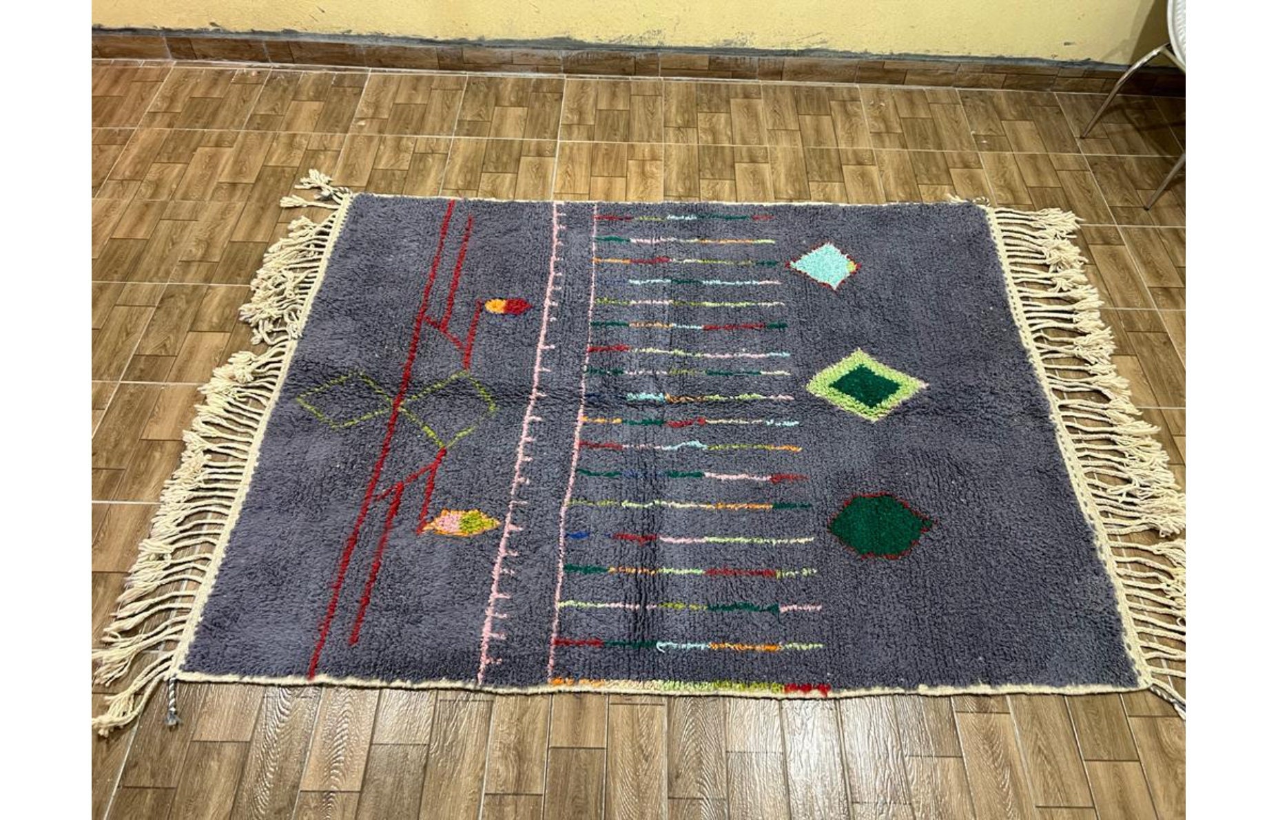 Moroccan Rug Handmade Moroccan Area Rug Beni Ourain Rug Moroccan Berber ...