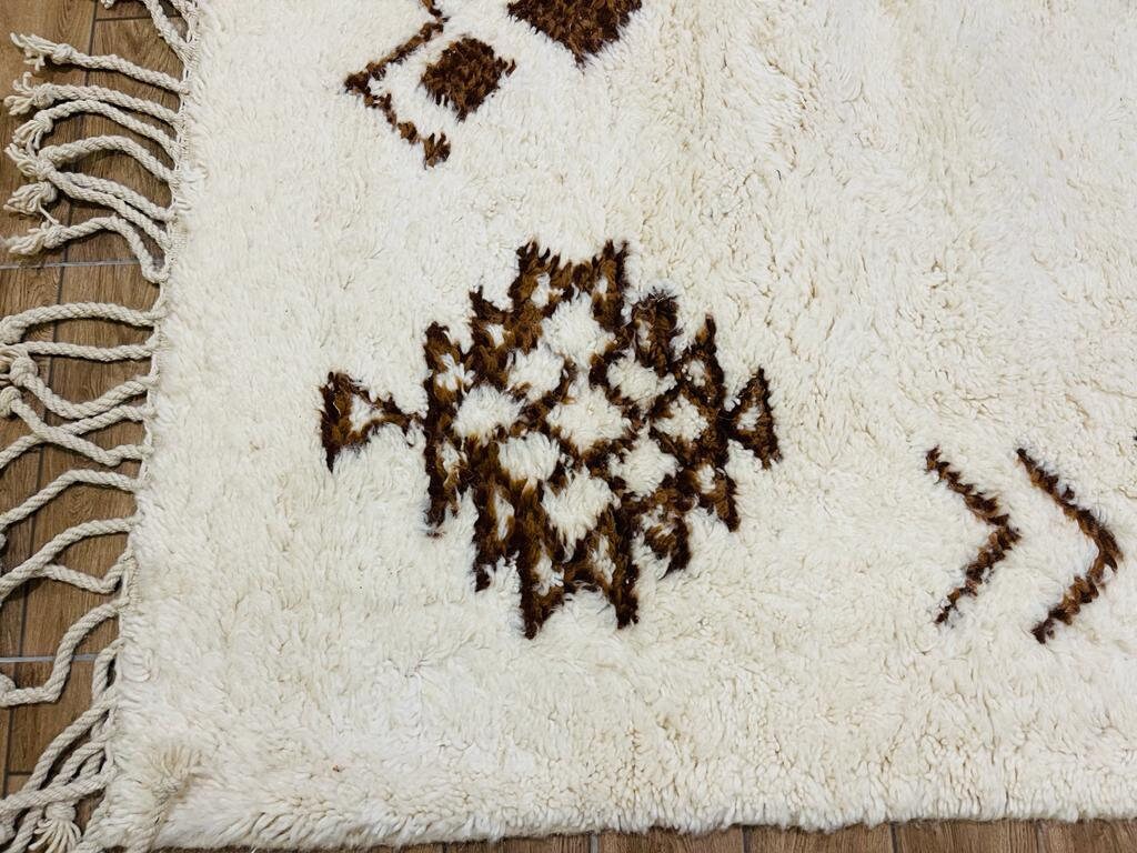 Amazigh Rug Handmade Moroccan Area Rug Beni Ourain Rug Moroccan Berber ...