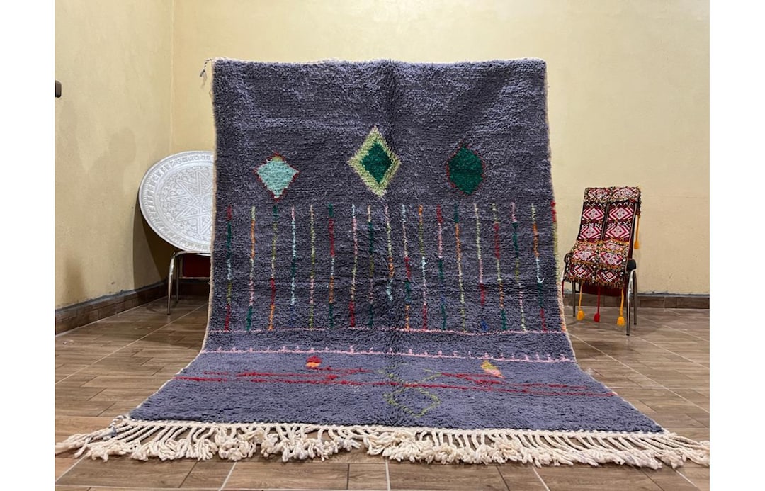 Moroccan Rug Handmade - Moroccan Area Rug - Beni Ourain Rug - Moroccan Berber Rug - Handmade Rug ...