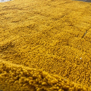 Yellow Moroccan Rug - Beni Ourain Rug - Handmade Rug - Custom Yellow ...