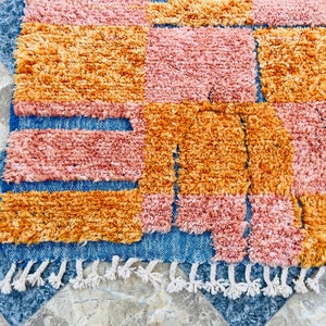 Costum Moroccan Colorful Rug, Authentic Moroccan Rug, Berber Carpet ...