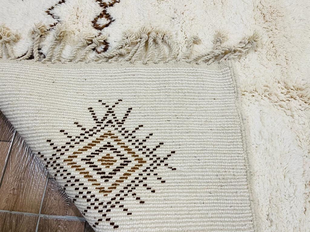 Amazigh Rug Handmade Moroccan Area Rug Beni Ourain Rug Moroccan Berber ...
