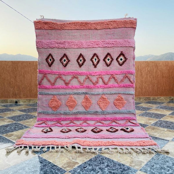 Pink Moroccan Rug - Etsy