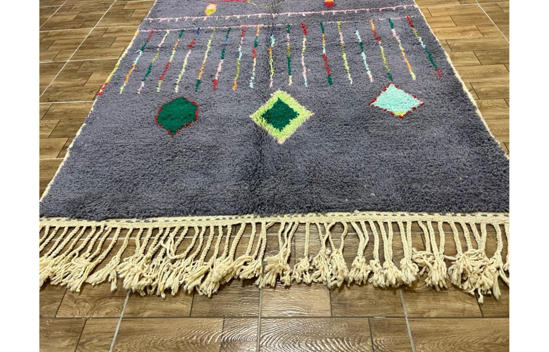 Moroccan Rug Handmade Moroccan Area Rug Beni Ourain Rug Moroccan Berber ...