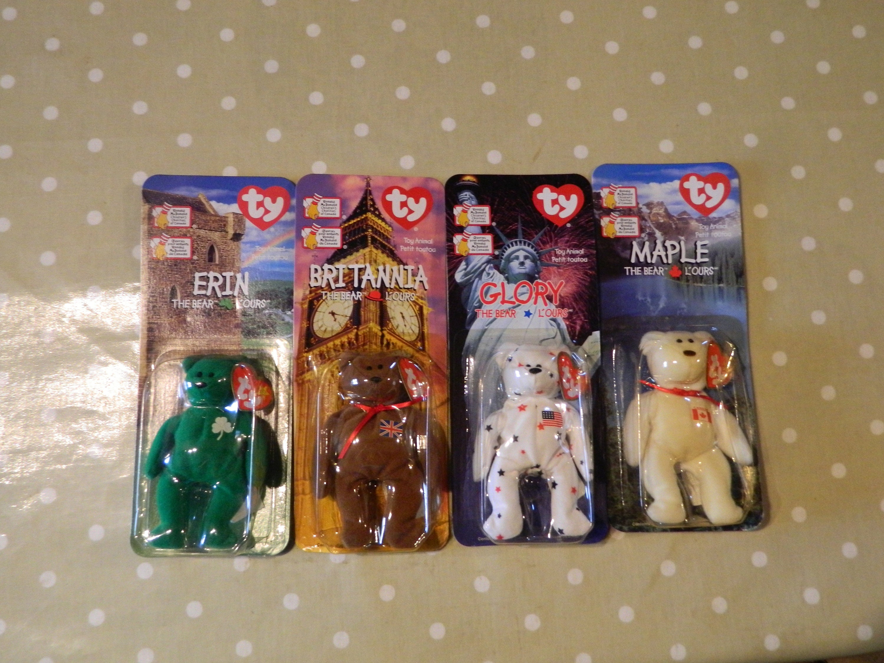 TY International Mcdonalds Bears Set 1999 Teenie Beanies, Ty Beanie ...