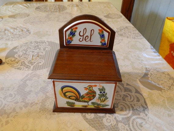 Salt box salt holders French salt box Old salt box Boite à | Etsy