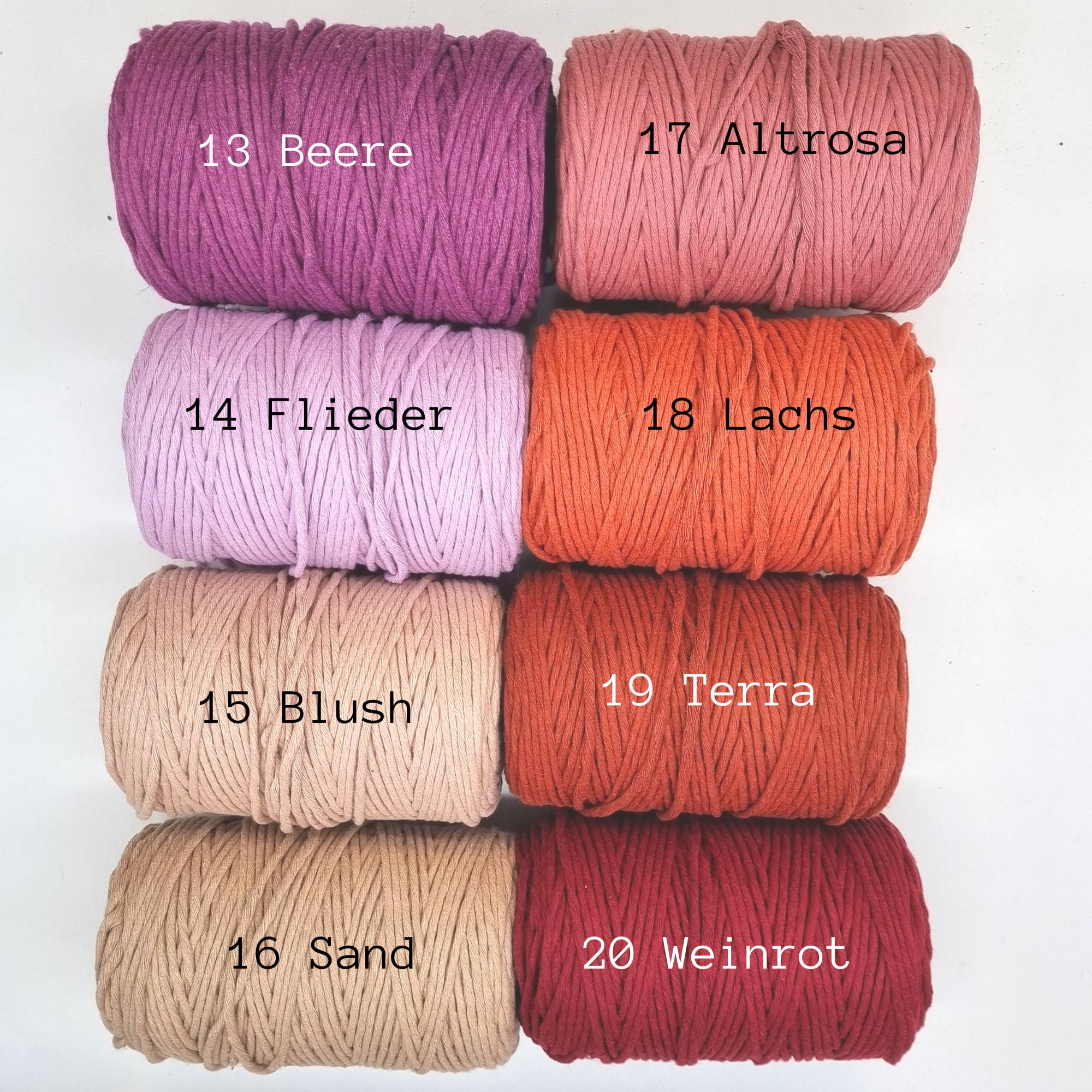 Makramee Garn gezwirnt 4mm | Makramee Baumwollgarn, Makramee Deko ...