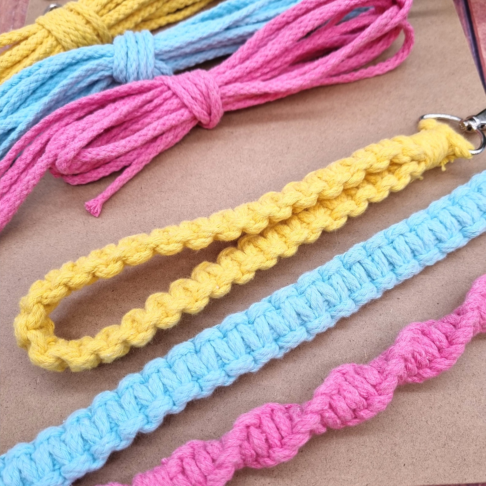 Bastelset Kinder Makramee DIY Set|3er Makramee Set Schlüsselanhänger ...