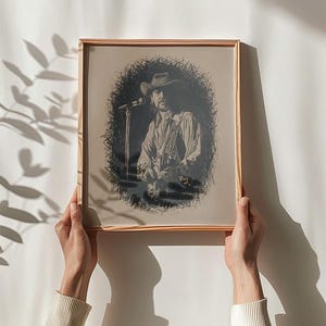 Watasha - Waylon Jennings Portrait - Etsy