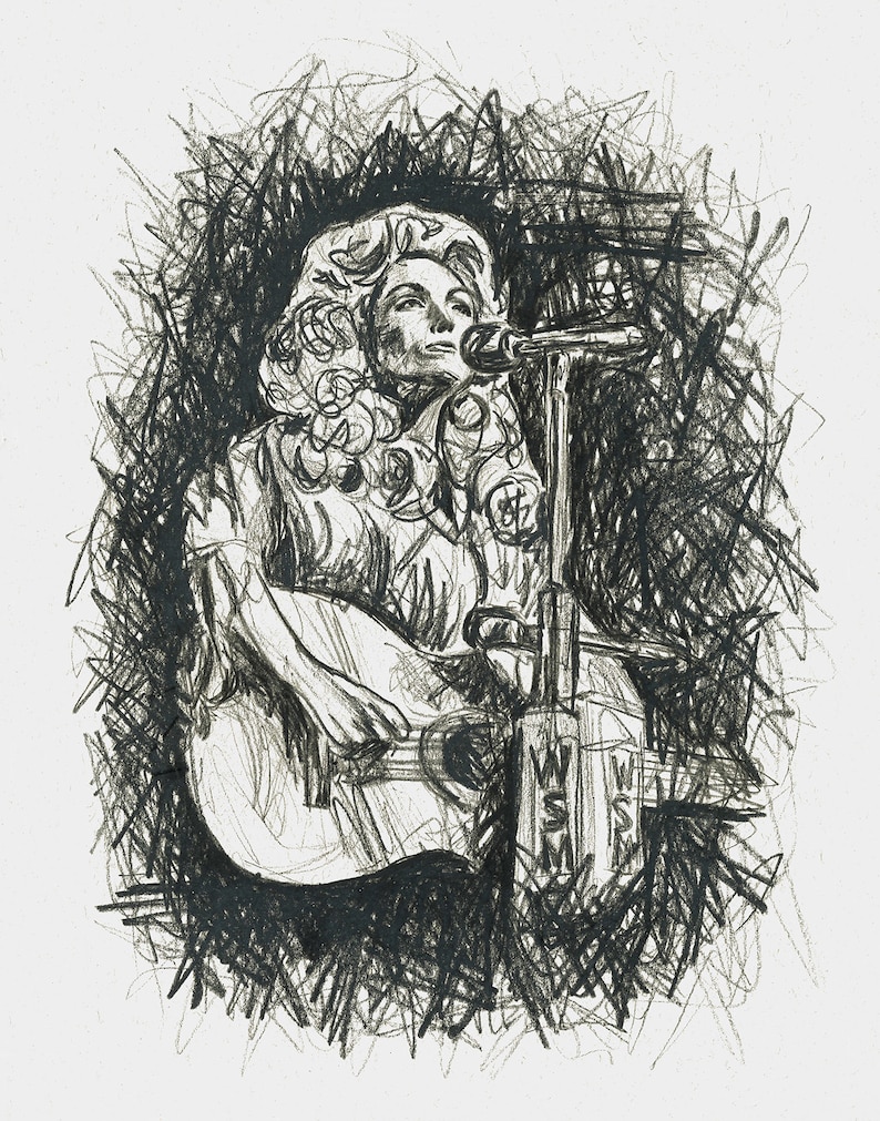 Dolly 1 - Dolly Parton Portrait - Etsy