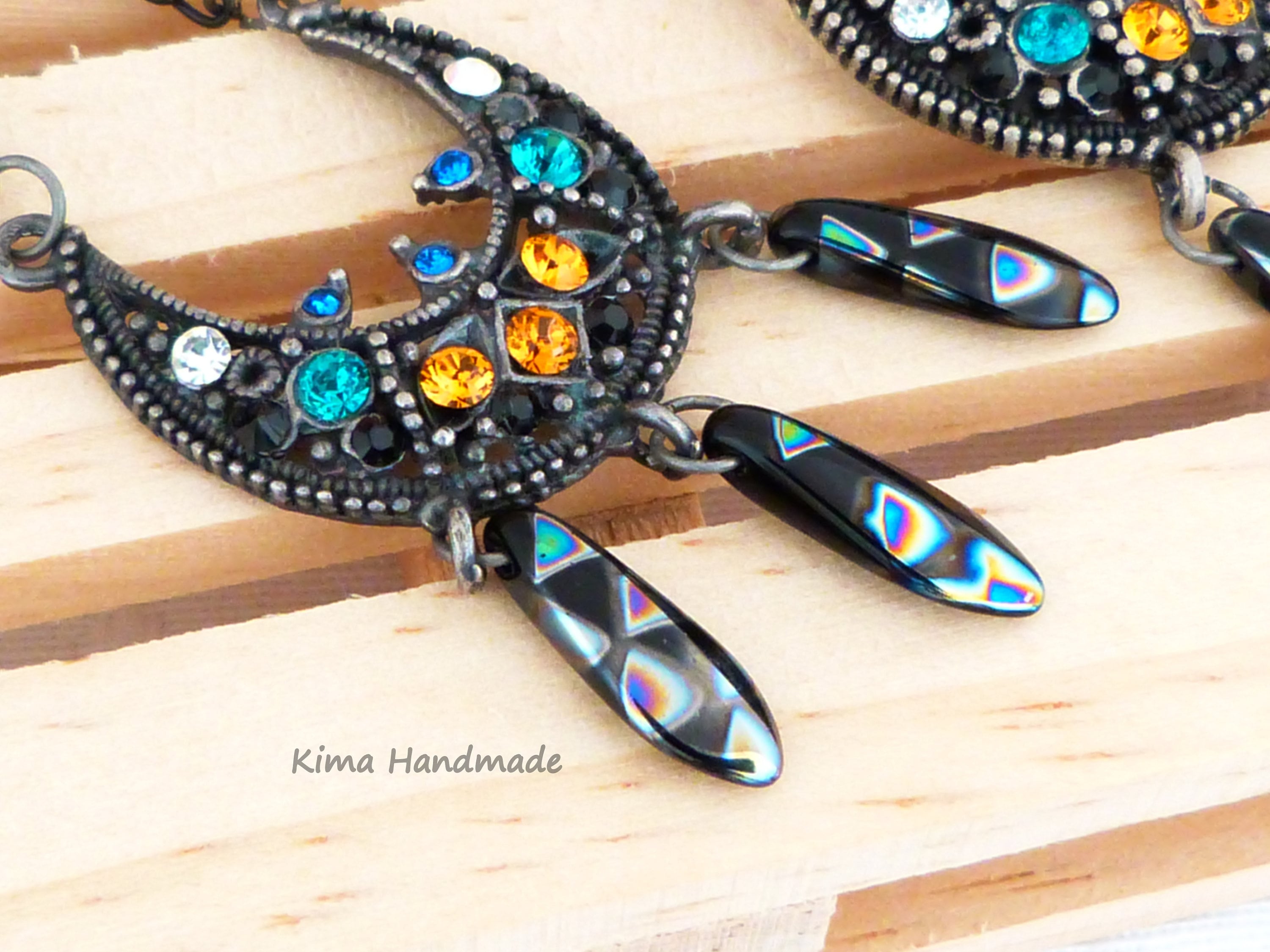 Pendientes chandelier, aretes bohemios, aretes boho hippie, aretes para ...