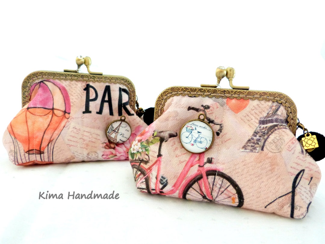 Wallet With a Coin Purse, Customizable Printed Fabric Wallet, Women's ...