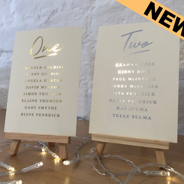 Table Names - Etsy UK