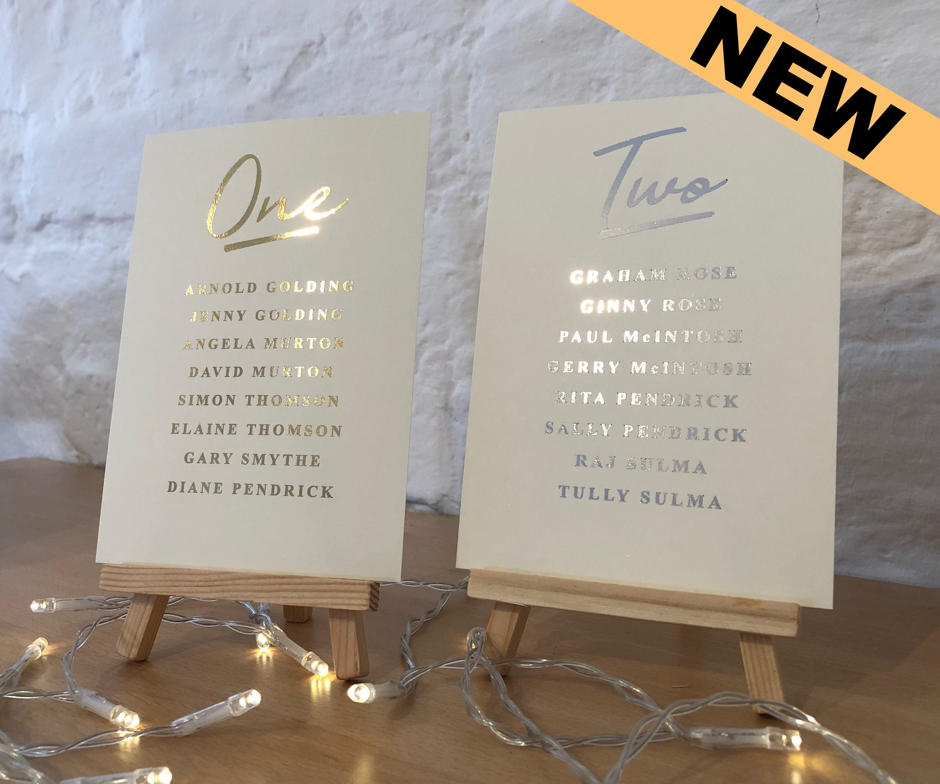 Wedding Table Plans Foiled - Etsy UK