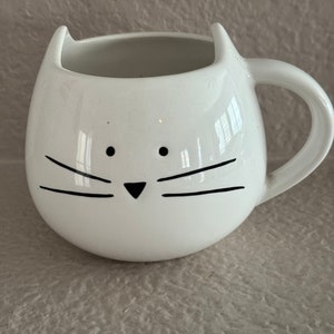 Adorable Cat Face Mug Trio - Etsy