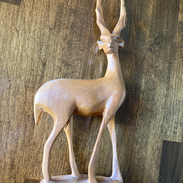 Wood Gazelle - Etsy