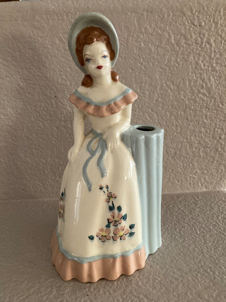 Vintage 1940s Weil Pottery Ware Ceramic Lady Planter - Etsy