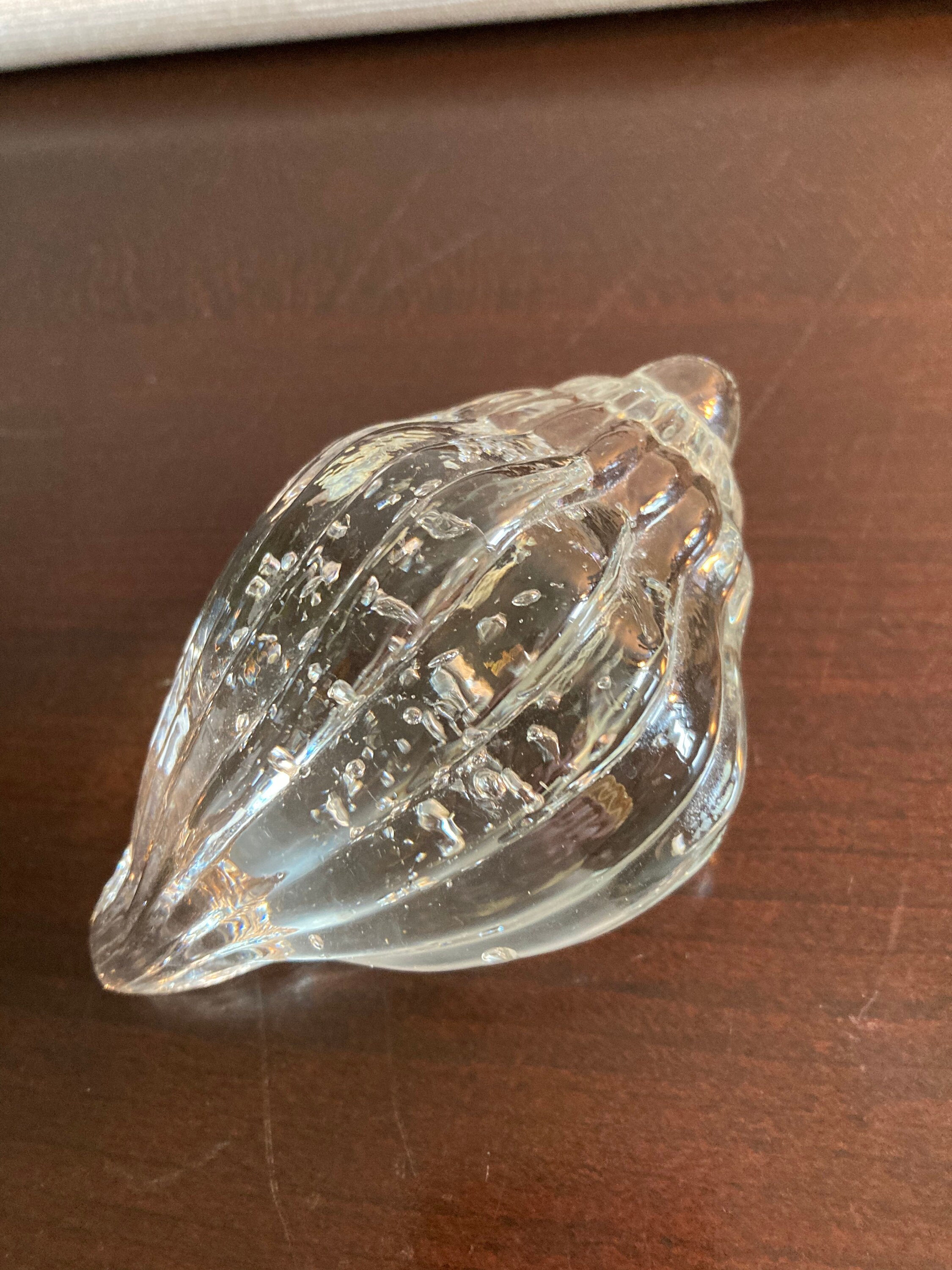 Art Glass Seashell Paperweight Home Decor Beach Art - Etsy